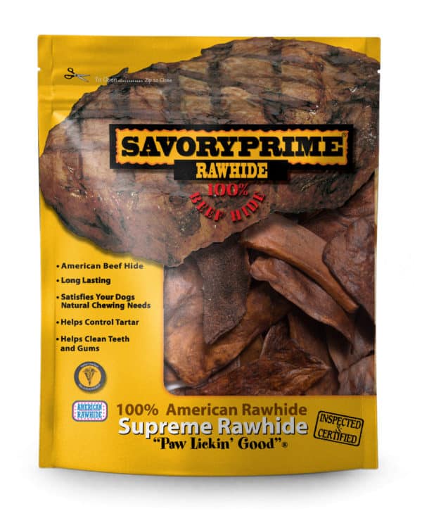Rawhide Chips Beef 2"x6" 1 lb. Bag - Savory Prime Pet Treats